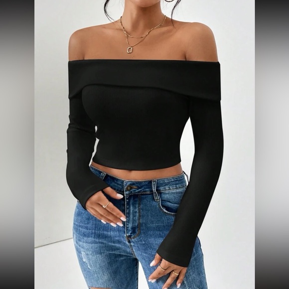 Tops | Boho Off Shoulder Fitted Top | Poshmark